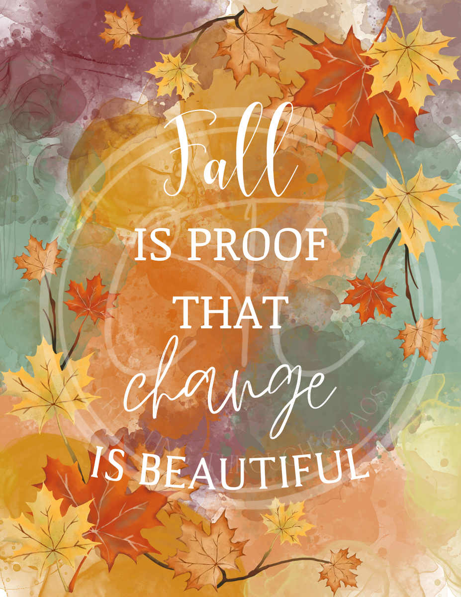 Fall Change Printable – Creating Through Chaos