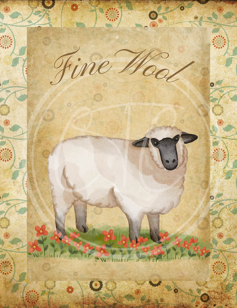 Fine Wool Sheep Printable – Creating Through Chaos