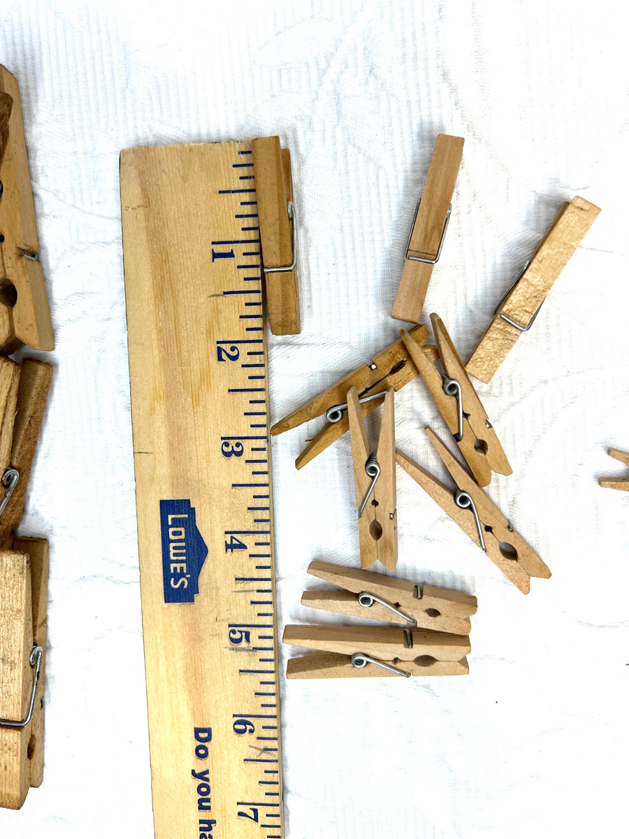 Aged Clothes Pin Set – Creating Through Chaos