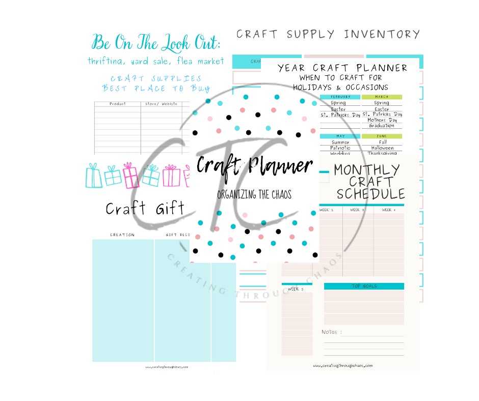 Craft Planner Printable – Creating Through Chaos